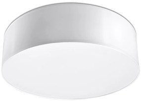 Stropní svítidlo Arena, 1x bílé plastové stínítko, (bílý plast), (fi 35 cm)