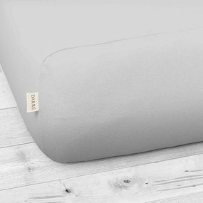 Jersey prostěradlo světle šedé na výšku matrace do 40 cm Velikost: 100 x 200