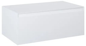 LOTOSAN Akra skříňka s deskou SLIM 80cm, bílá lesklá AQ LN9106