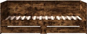 Válenda se zásuvkami bez matrace kouřový dub 100 x 200 cm 3280843