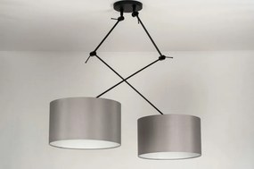 Závěsné designové svítidlo nad stůl Snap Light Duo Grey and Black