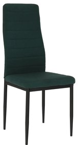 Tempo Kondela Jídelní židle COLETA NOVA smaragdová látka/černý kov