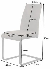 Jídelní židle 2 ks TRITON Dekorhome Šedohnědá taupe