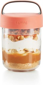 Svačinový box Lékué Jar To Go 400 ml | lososový