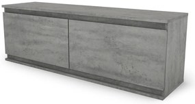 Nástěnná skříňka Carlos, šedý beton, 120 cm