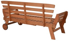 Hnědá dřevěná zahradní lavice Rincon – Garden Pleasure