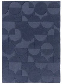 Modrý vlněný koberec Flair Rugs Gigi, 200 x 290 cm