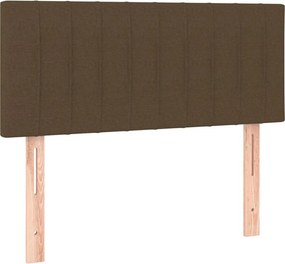Box spring postel s matrací tmavě hnědá 80x200 cm textil 3140172