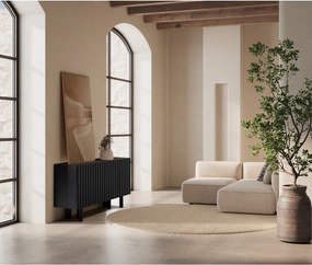 Černá komoda z mangového dřeva 160x80x40 cm Tamira – MOME