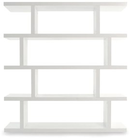 Bílá matná knihovna 163x172 cm Step - TemaHome