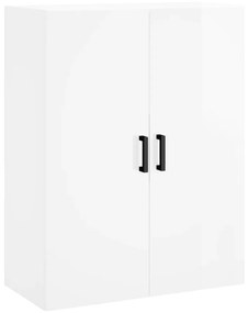 Skříň highboard lesklá bílá 69,5 x 34 x 180 cm kompozitní dřevo,  3195845