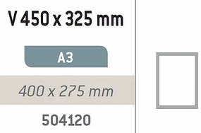 Zaklapávací rámeček V 450 x 325 mm (2x A4)