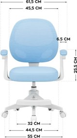 Dětská otočná židle Mark Adler Junior 3.1 Blue