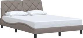 Rám postele bez matrace taupe 120 x 200 cm textil 3310591