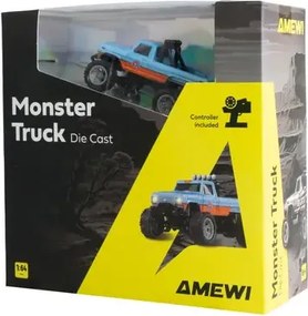 AMEWI RC Monstertruck DieCast modrá/oranžová / Model auta / Měřítko 1: