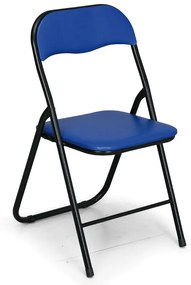 Skládací konferenční židle BRIEFING 4+2 ZDARMA, modrá