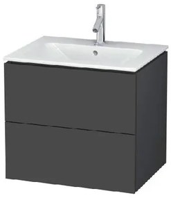 Duravit L-Cube - Umyvadlová skříňka 550x620x481 mm, 2 zásuvky, grafit mat LC624004949