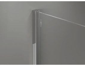Mexen, Mexen Kioto-X sprchová stěna 150 x 200 cm, grafit 10 mm, chrom - 800-150-101-01-40-X