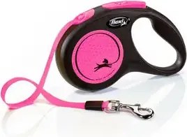 Flexi New Neon S 5m/15kg růžová / Vodítko
