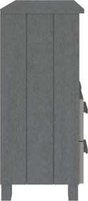 Příborník HAMAR tmavě šedý 85 x 35 x 80 cm masivní borovice 340498