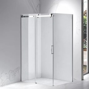 BPS-koupelny Obdélníkový sprchový kout HYD-OK15 100x80 chrom/transparent