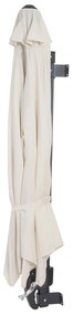 Nástěnný slunečník Casoria 3 m polyester hliník/ocel - krém