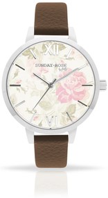 Dámské luxusní designové hodinky SUNDAY ROSE Alive VINTAGE FLOWERS