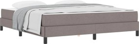 Postel s boxspringem Taupe 180 x 200 cm textil 3398511