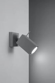 Nástěnné bodové svítidlo SOLLUX Merida 1 GU10 1x40W bez zdroje SL.0455 šedá