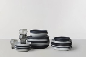 Snídaňové talíře Ro Collection No.34 tmavě šedé 2 ks