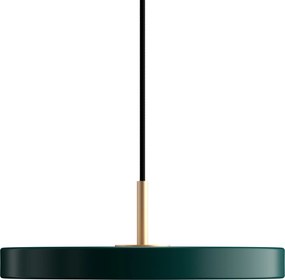 Závěsná lampa Asteria Mini se zlatým uchycením zelená