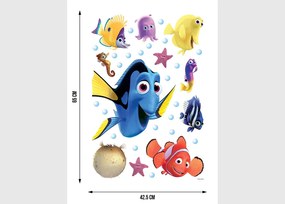 Dětská samolepka na zeď Hledá se Nemo, Disney | 42.5 x 65 cm | DDK 1730
