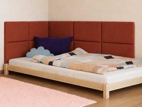 Obdélníkové čalouněné panely na zeď VELUR Zvolte barvu: Smetanová, Zvolte rozměr: 30x40 cm, Uchycení na zeď: Se samolepícím suchým zipem