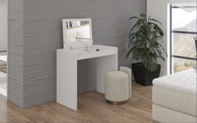 Toaletní stolek Aneli bílý Barva: Bílá