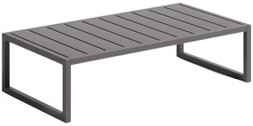 OnaDnes -20% Černý kovový zahradní stolek Kave Home Comova 114 x 60 cm