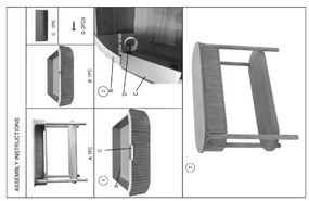 Designová konzola Jahzara 110 cm hnědá