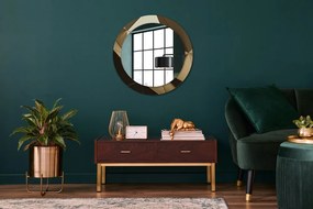Kulaté dekorativní zrcadlo Moderní abstrakce fi 70 cm