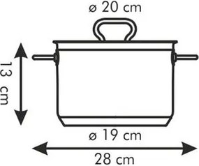 TESCOMA Hrnec HOME PROFI s poklicí ø 20 cm, 4,0 l
