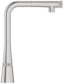 Dřezová baterie Grohe Zedra SmartControl s otočným raménkem supersteel 31593DC2