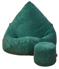 SUPPLIES DOT RELAX sedací pytel z plyšoviny - zelená barva