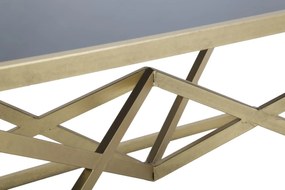 Konferenční stolek Piramid 110 cm zlatý/černý