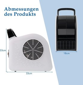 Costway Komerční odvlhčovač 118 l/den s podlahovým ventilátorem