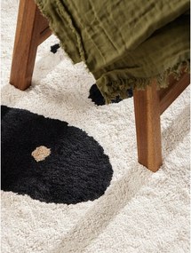 Černý/krémový pratelný/ručně tkaný bavlněný dětský koberec 103x120 cm Snuggle Patsy – Hanse Home