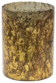 Skleněná čajová svíčka Houder Gold 15*20 cm – 15x20 cm
