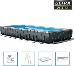 INTEX Bazén Ultra XTR Frame a příslušenství obdélníkový 975x488x132 cm