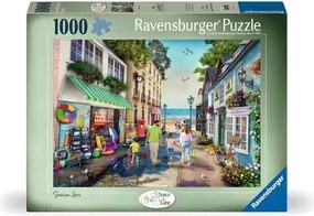 Ravensburger Puzzle Down the Lane č.3: Přímořská ulička / 1000 dílků /