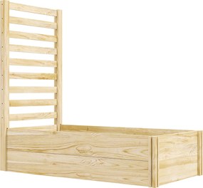 Outsunny Čtvercový dřevěný zahradní květináč s treláží 115 x 60 x 110 cm v přírodním dřevě | Aosom