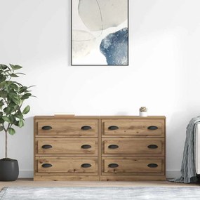 Konzole 2 ks Artisanový dub 70 x 35,5 x 67,5 cm 3402654