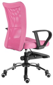 Dětská židle Neoseat WOW s podnoží — látka, růžová