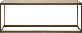 Hnědý/v přírodní barvě konferenční stolek s deskou v dubovém dekoru 40x120 cm Grenoble – Premier Housewares
